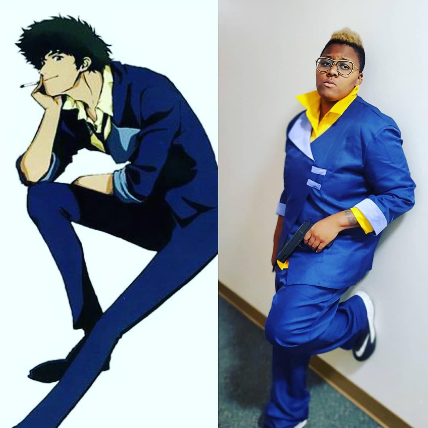 Amazon.com: miccostumes Men's Anime Costume Cosplay Uniform Set Blue ...