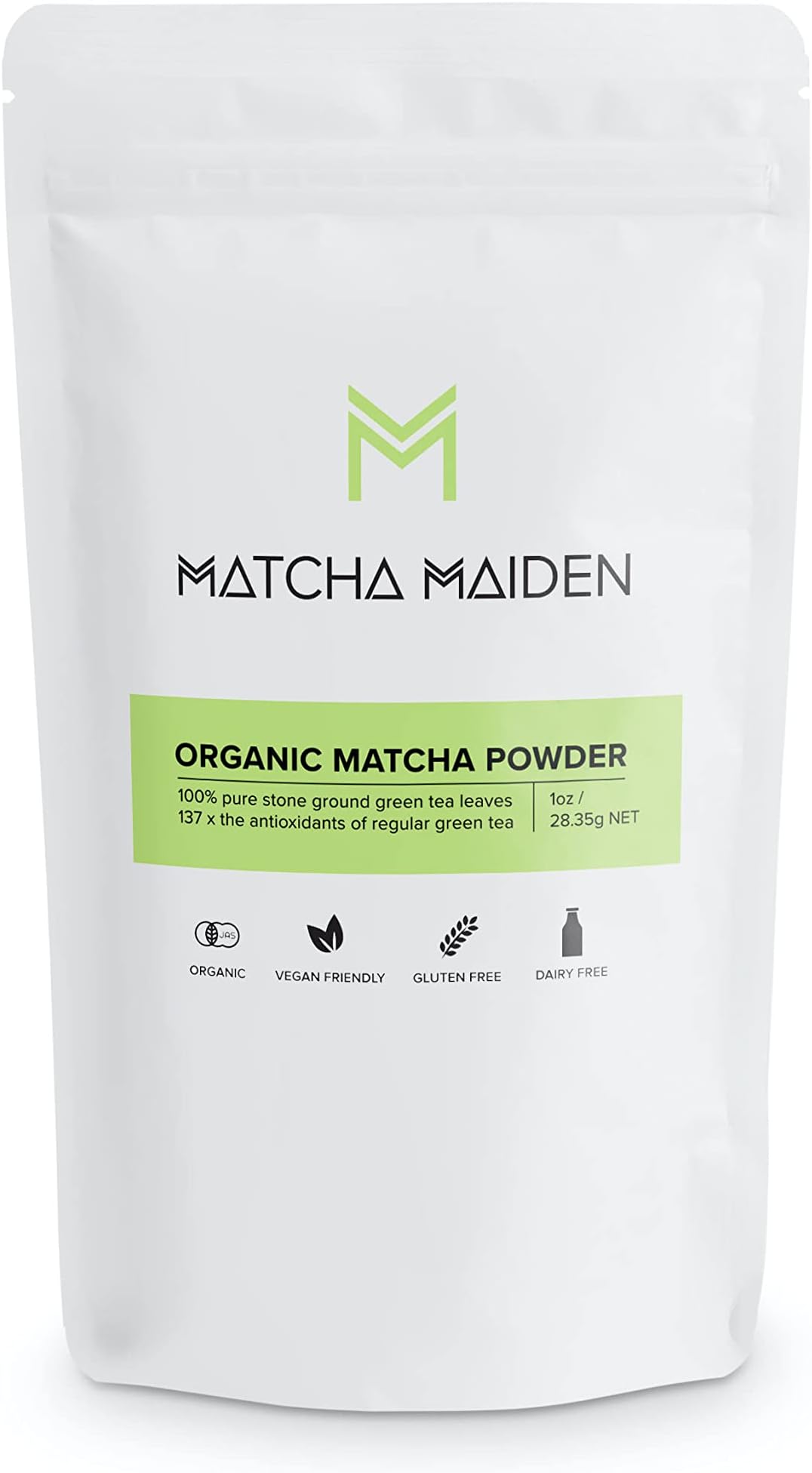 Amazon.com: Matcha Maiden Organic Matcha Powder - 28.35g (1oz). Organic Japanese Matcha made ...