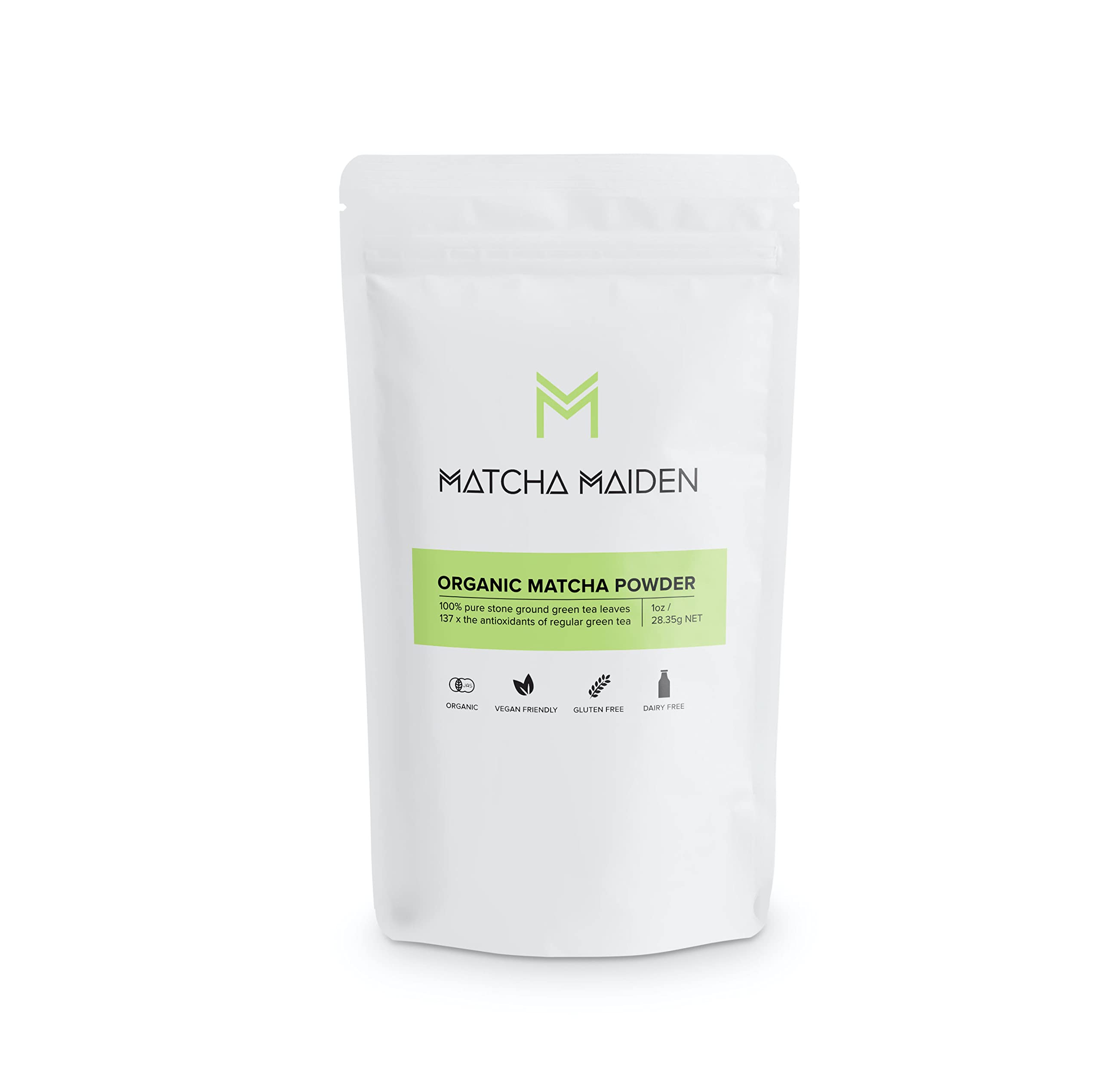 Matcha Maiden Organic Matcha Powder - 28.35g. Organic Japanese Matcha ...