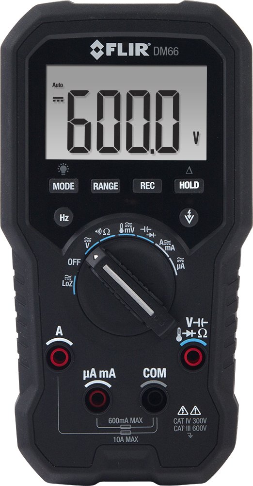 FLIR DM66 Electrical and Field Service TRMS Multimeter with VFD Mode ...