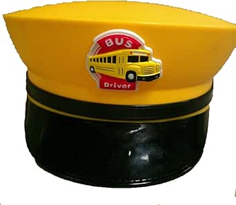 Funny Fashion Yellow Bus Driver Hat School Bus Schoolbus Cap Costume ...