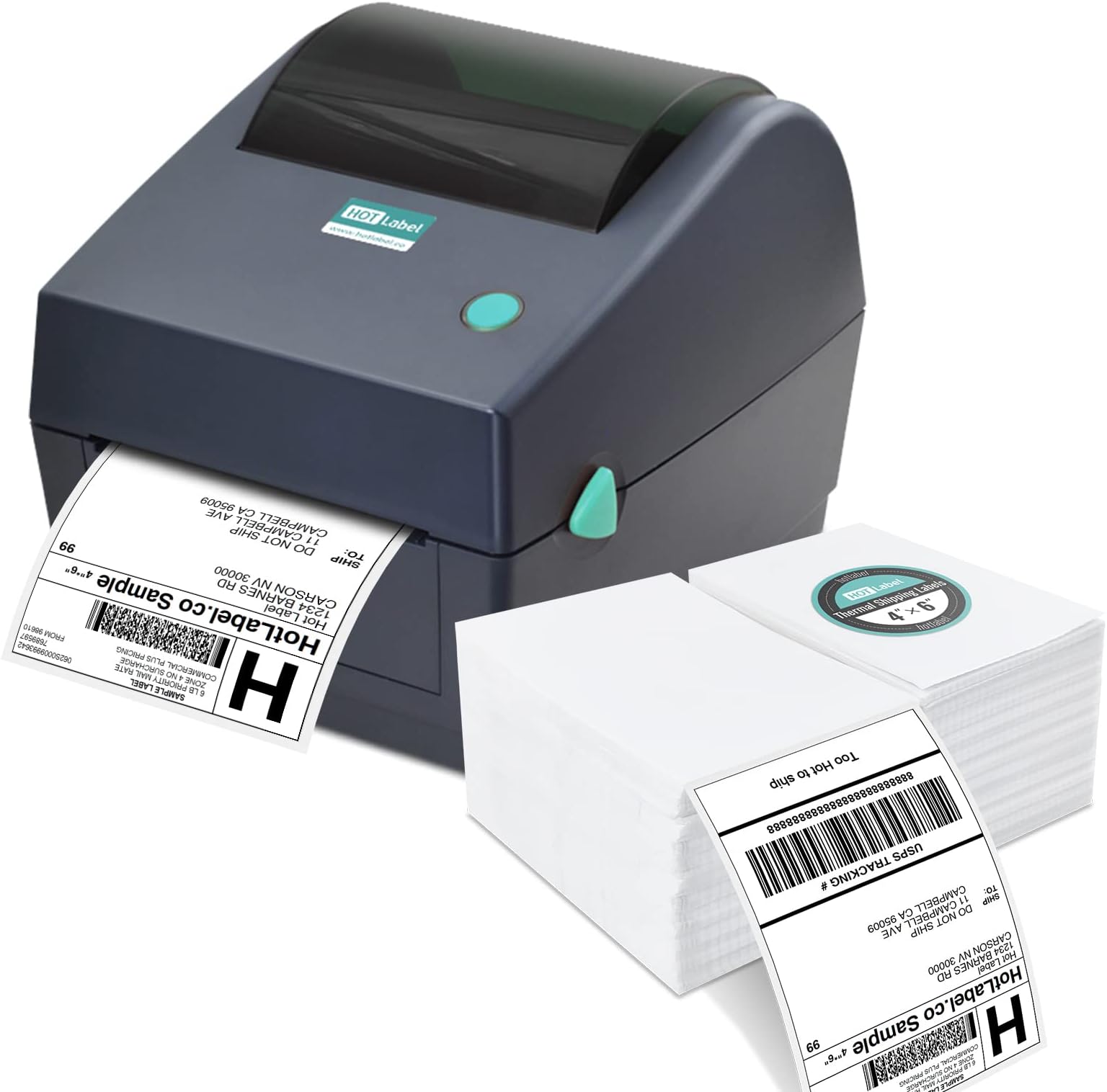 Amazon.com : Hotlabel S8 Thermal Label Printer - with 1100 4×6 Shipping ...