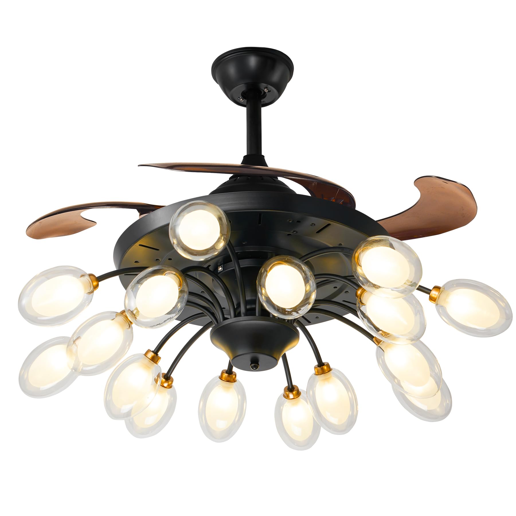 Sphere Light Fixtures With Ceiling Fans Fanimation Fans F2MW