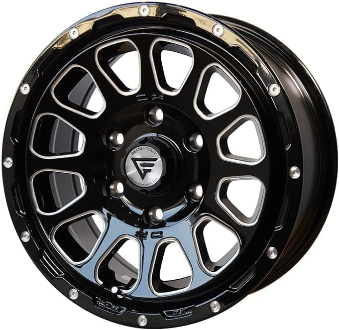 Amazon | DELTA FORCE OVAL 16インチ 16x7.0J 6/139.7 +38 ホイール4本価格 ハイエース レジアスエース 200系 (ブラックマシニング ...