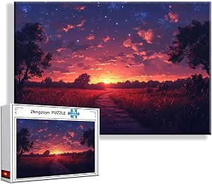 1000 Piece Jigsaw Puzzles for Adults Landscape Sunset Jigsaw Puzzle ...