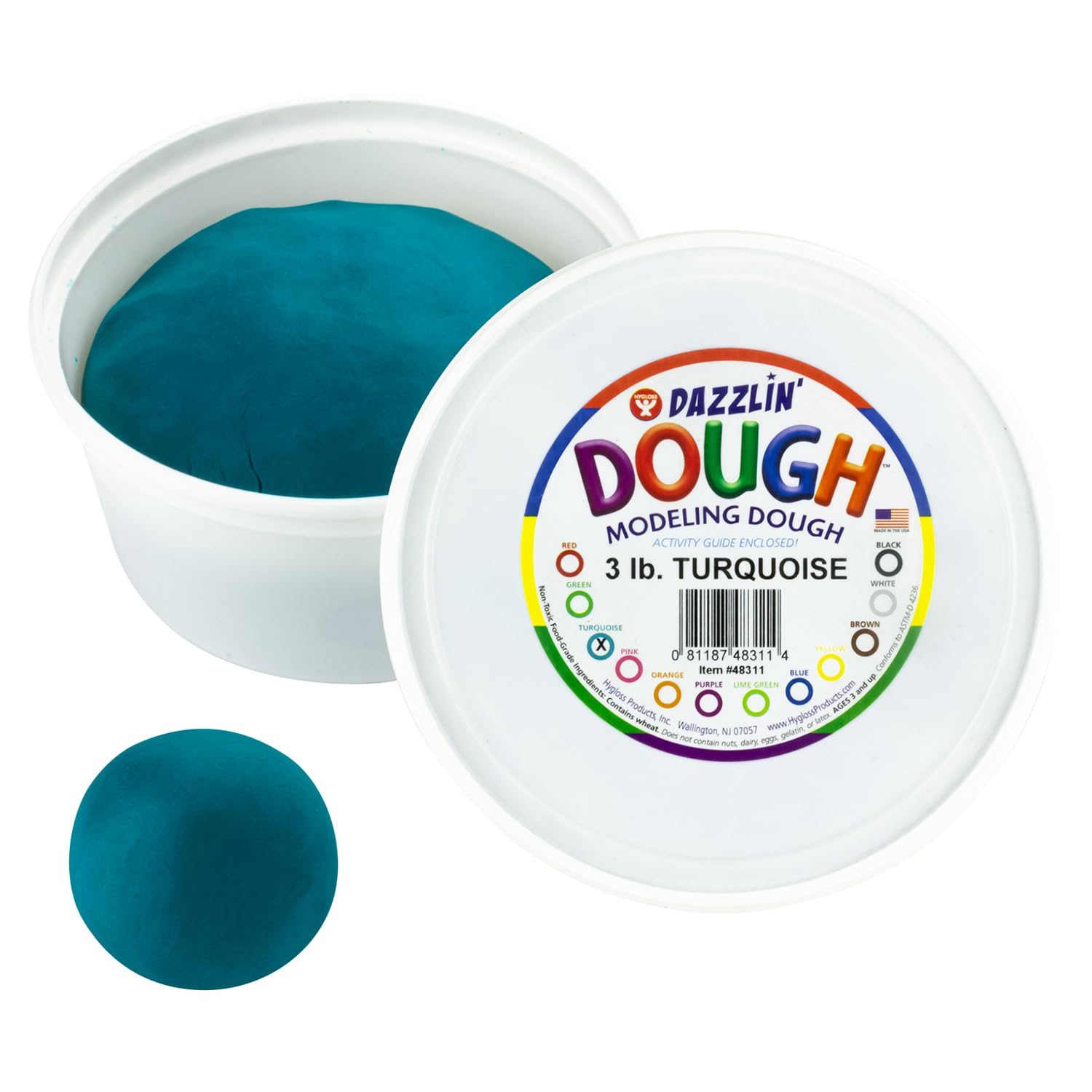 Snapklik.com : Play Modeling Dough - Turquoise Dough Unscented - Safe ...