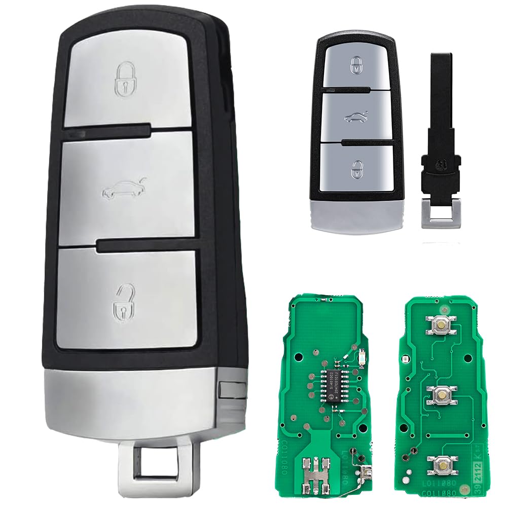 433MHZ For Passat Key For VW Passat B6 Key Fob For VW Passat B7 key For ...