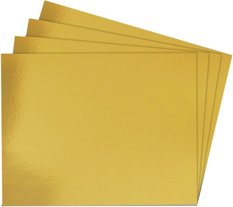 Belle Vous 250gsm 60 Pack A4 Gold Cardstock - 29.7 x 21cm / 11.7 x 8.25 ...