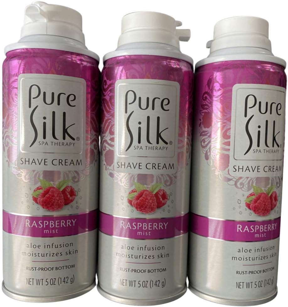 Amazon.com: Pure Silk Moisturizing Shave Cream for Women, Raspberry ...