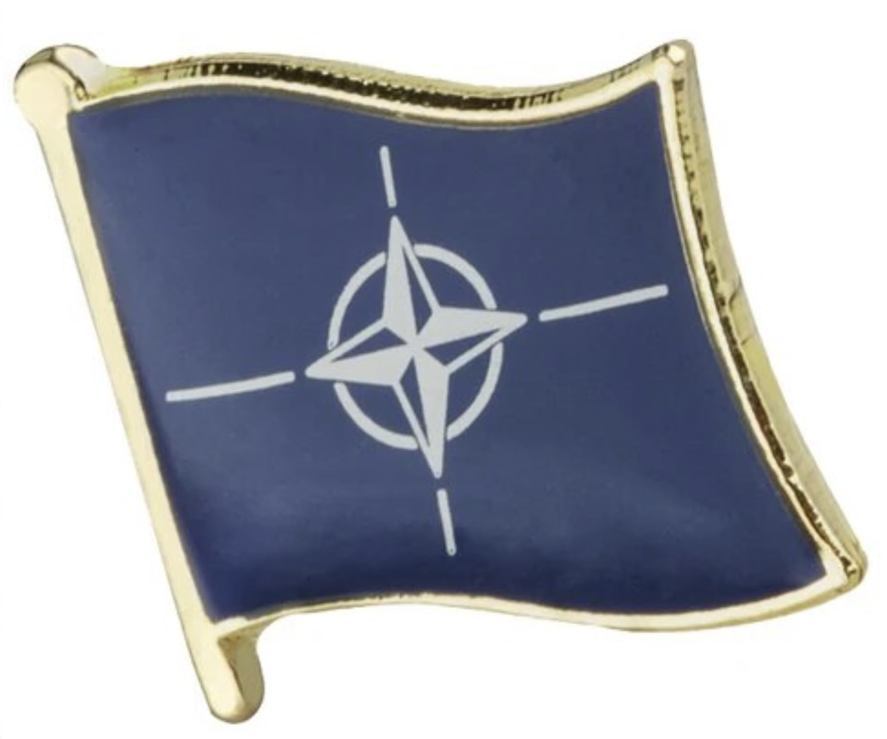 NATO Military Atlantic Diplomat Alliance Flag Metal Enamel Pin Badge ...