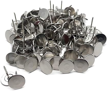Amazon.com: S SYDIEN 100Pcs Flat Head Upholstery Tacks Home Furniture ...