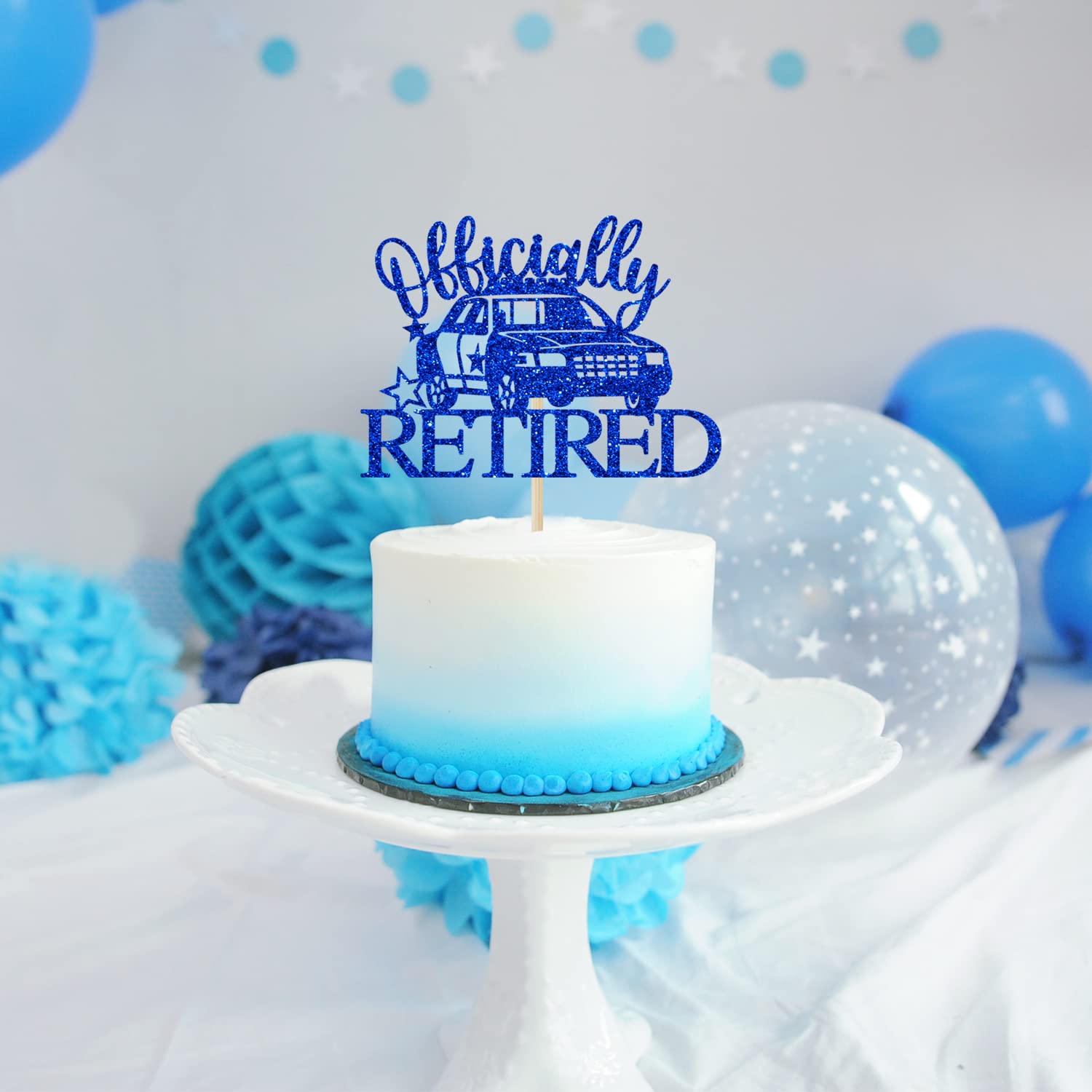 Snapklik.com : Officially Retired Cake Topper, Police Officer Cake ...