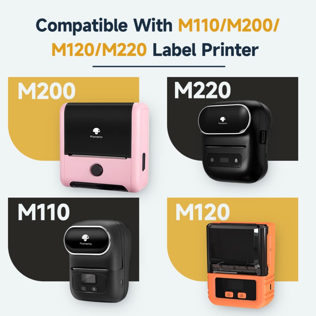 Snapklik.com : Phomemo M110/M200 Thermal Pink Label Paper,157"x 1.18"