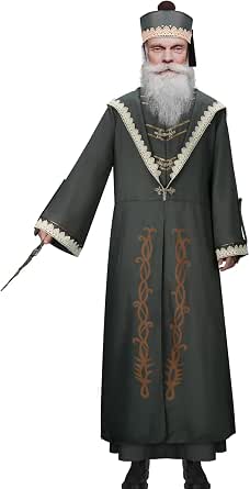 Amazon.com: FOGHORN Men's Wizard Costume Deluxe Professor Dumbledore ...