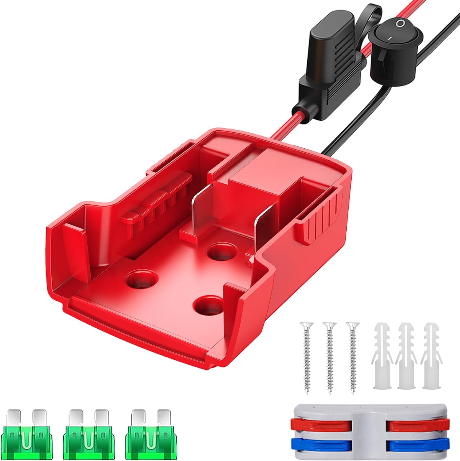 Amazon.com: 2 Packs Power Wheels Adapter for Milwaukee M18 Battery ...