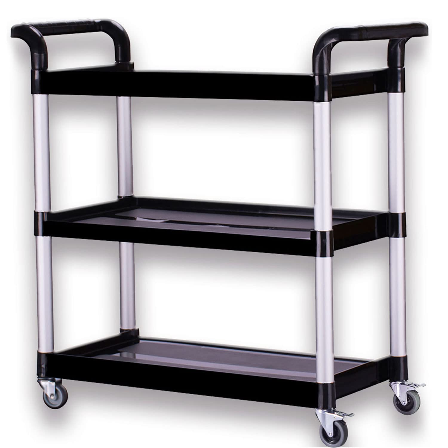 Amazon.com: ZLLQUWR 3-Tier Rolling Utility Cart, Restaurant Cart, Food ...