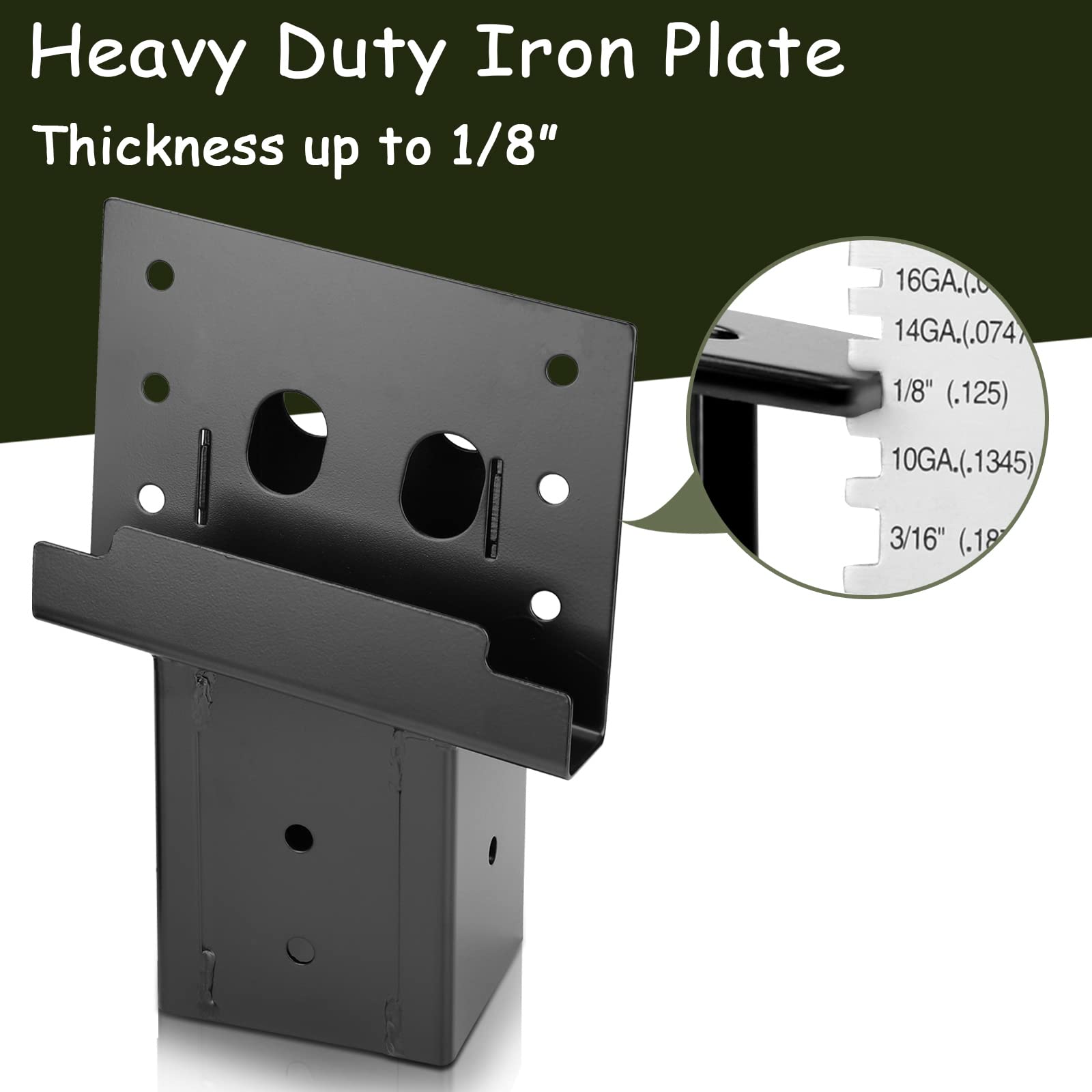 Snapklik.com : TFMUZERT Elevator Bracket, Deer Stand Brackets 4x4, Deer ...