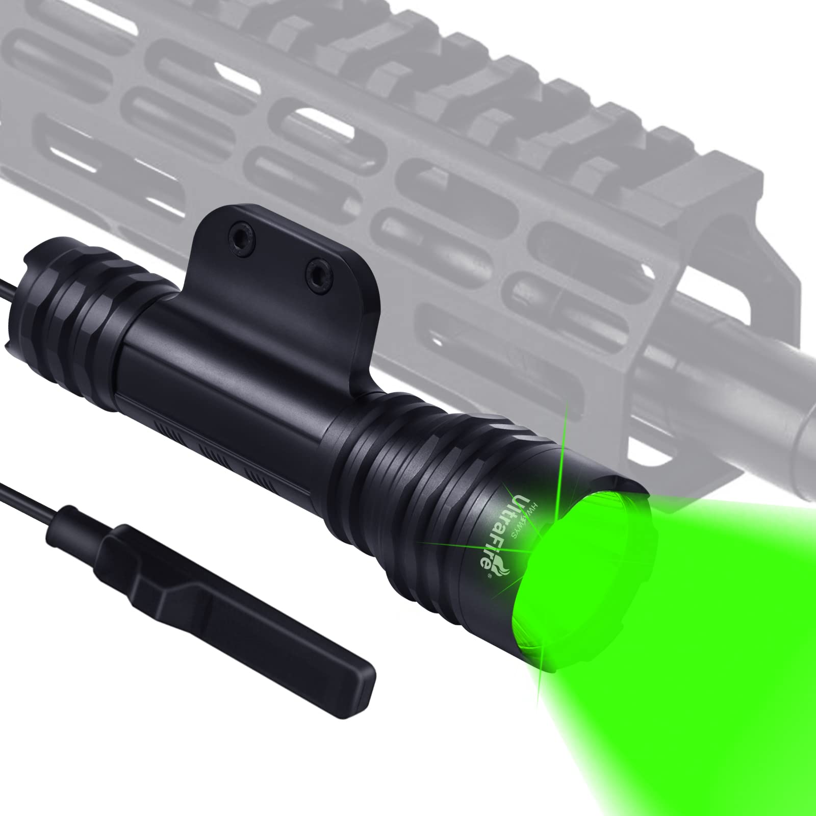Amazon.com: ULTRAFIRE V21-G Hunting Green Flashlight Set, 328 Yards ...
