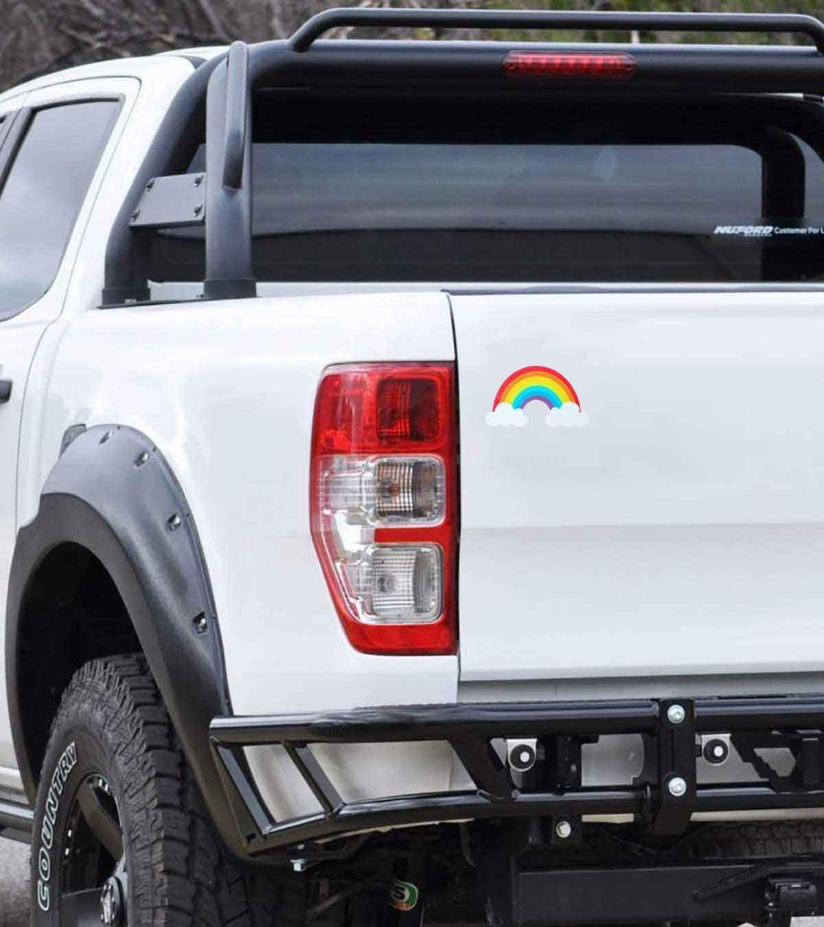 Amazon.com - 10 Pcs Rainbow Colors Cute Sticker Car Bumper Window Vinyl ...