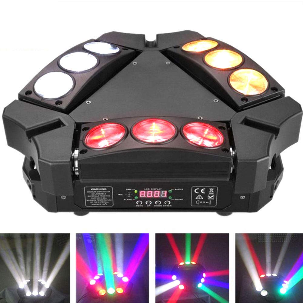 Buy Moving Head Stage Beam Light, LED 9 Eye Moving Head Light DJ Bar ...