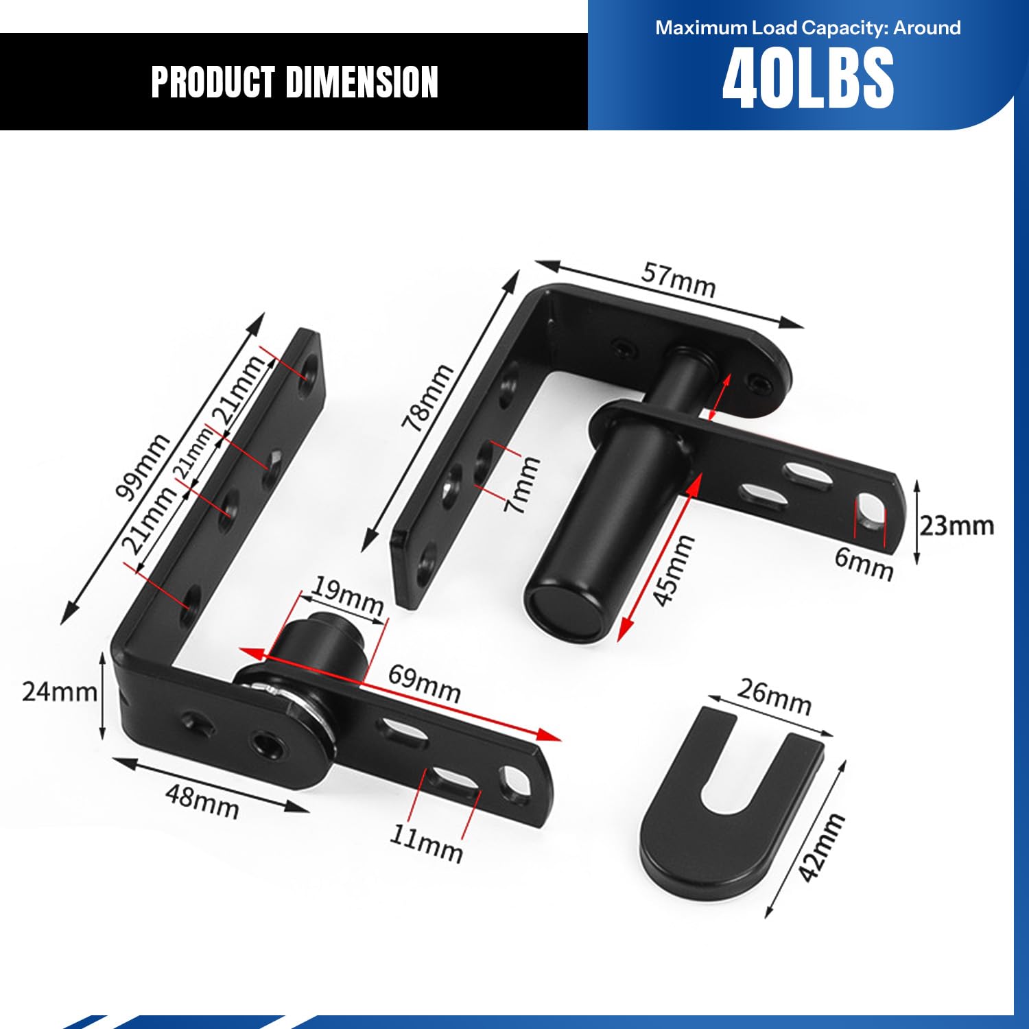 Snapklik.com : Heavy Duty Cafe Door Hinge, 304 Stainless Steel Saloon ...