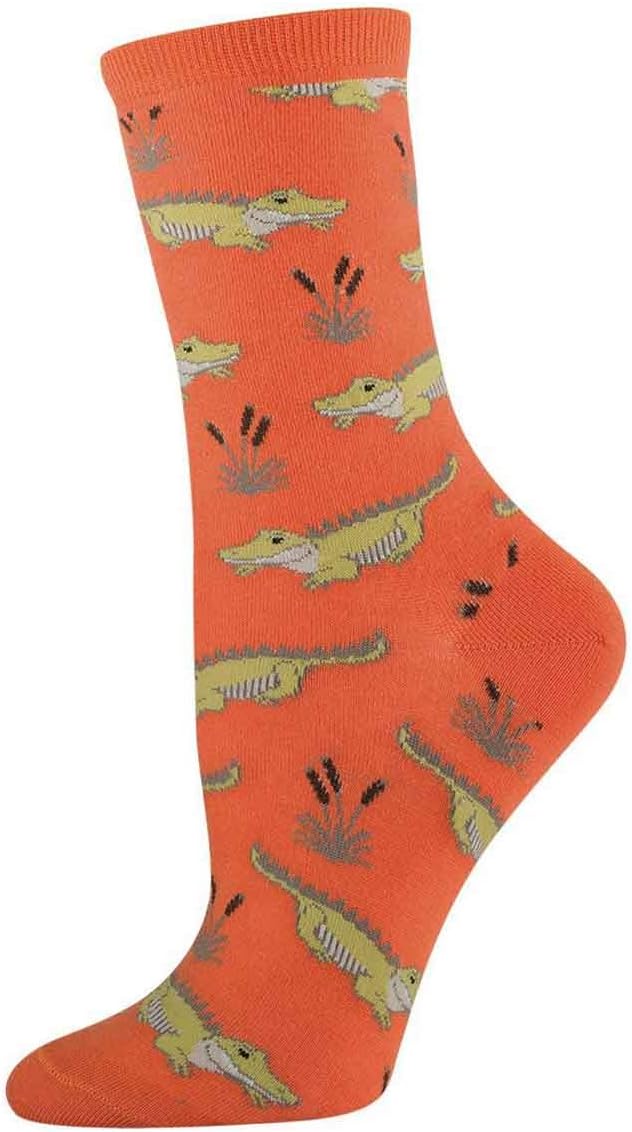 Amazon.com: Socksmith Ladies Alligator Sock, Orange : Clothing, Shoes ...