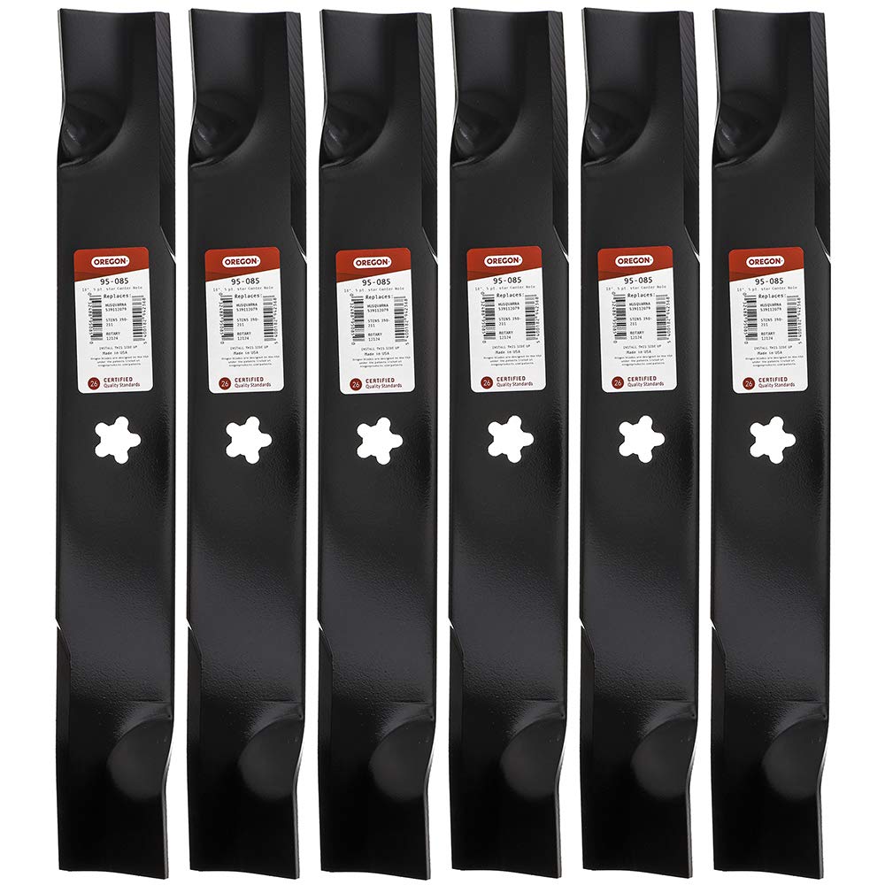 Amazon.com : Oregon 6 Pack 95-085 Mower Blade for Husqvarna 510417801 ...