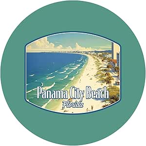 Amazon.com: Panama City Beach Florida Design A Souvenir Round Fridge ...