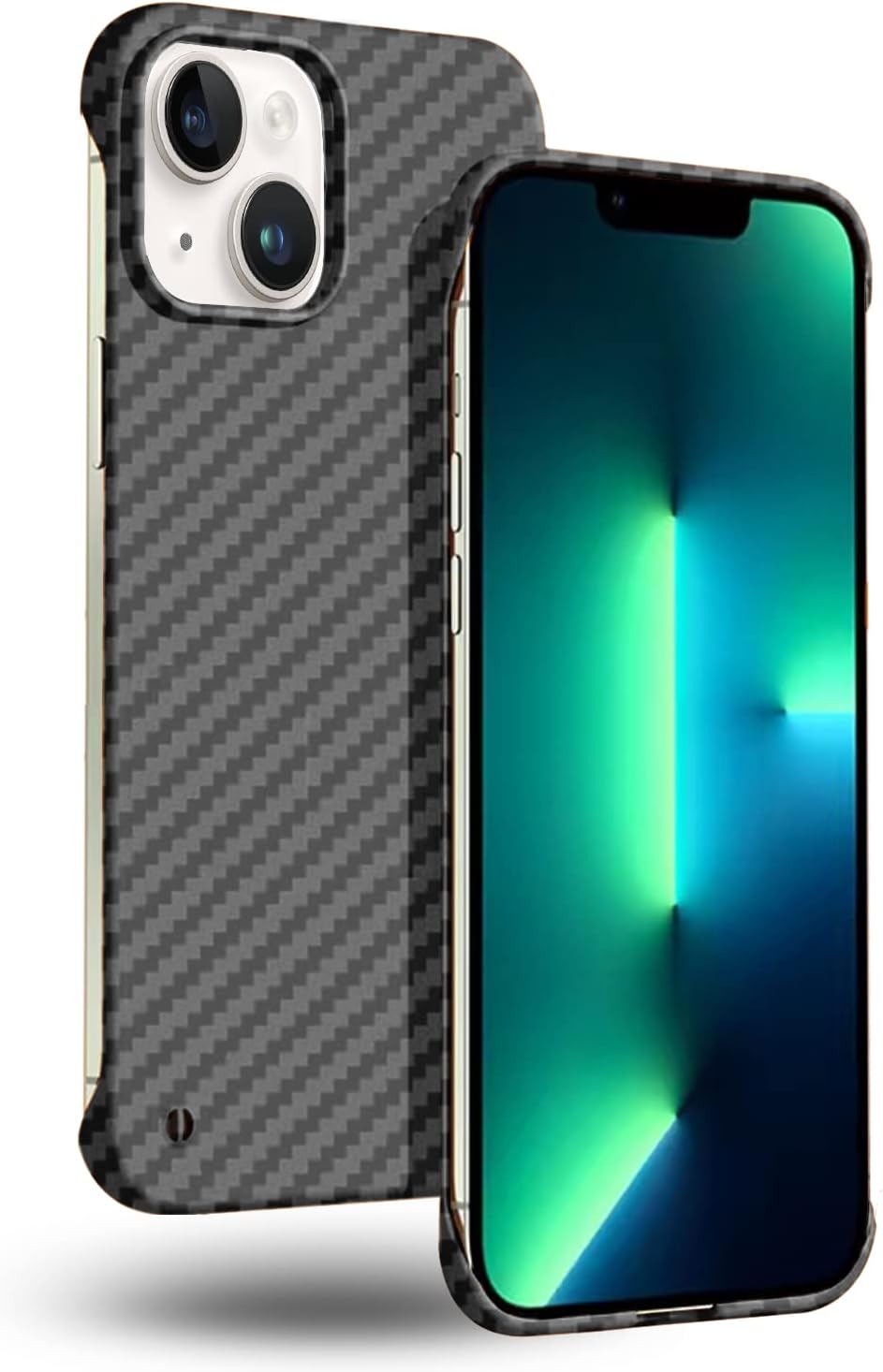 Amazon.com: GRECAZO Magnetic Ultra-Thin Frosted Soft Touch Skin Borderless Carbon Fiber Bump ...