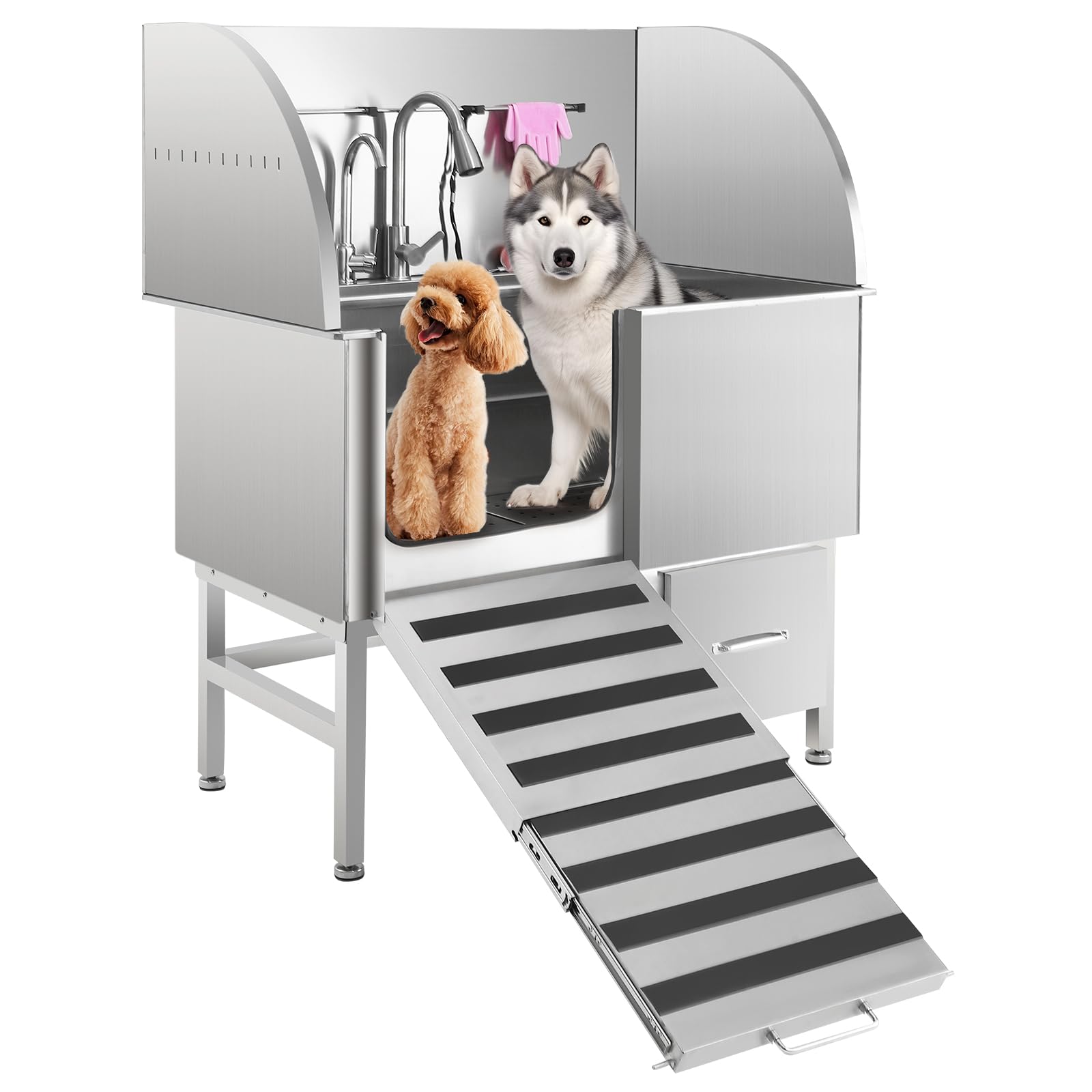Amazon.com : Dog Washing Station, 38 Inch Professional Stainless Steel ...