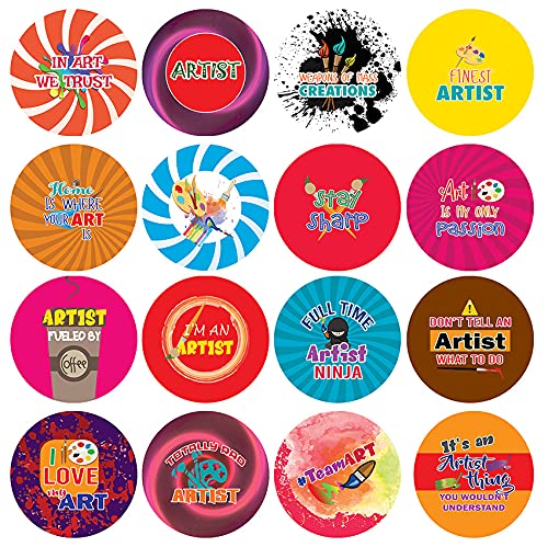 Creanoso I am an Artist Stickers (10-Sheets x 16 Designs) - Awesome ...