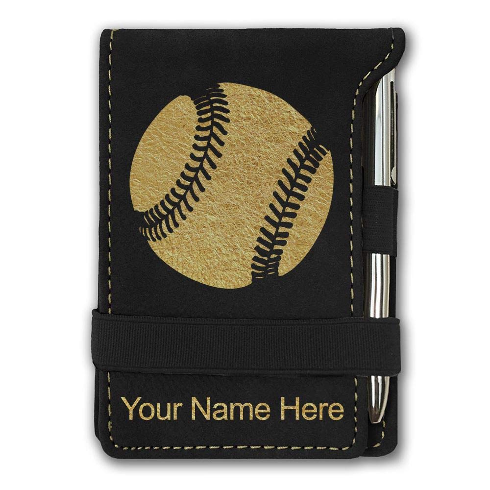 Amazon.com : Mini Padfolio with Notepad and Pen, Baseball Ball ...
