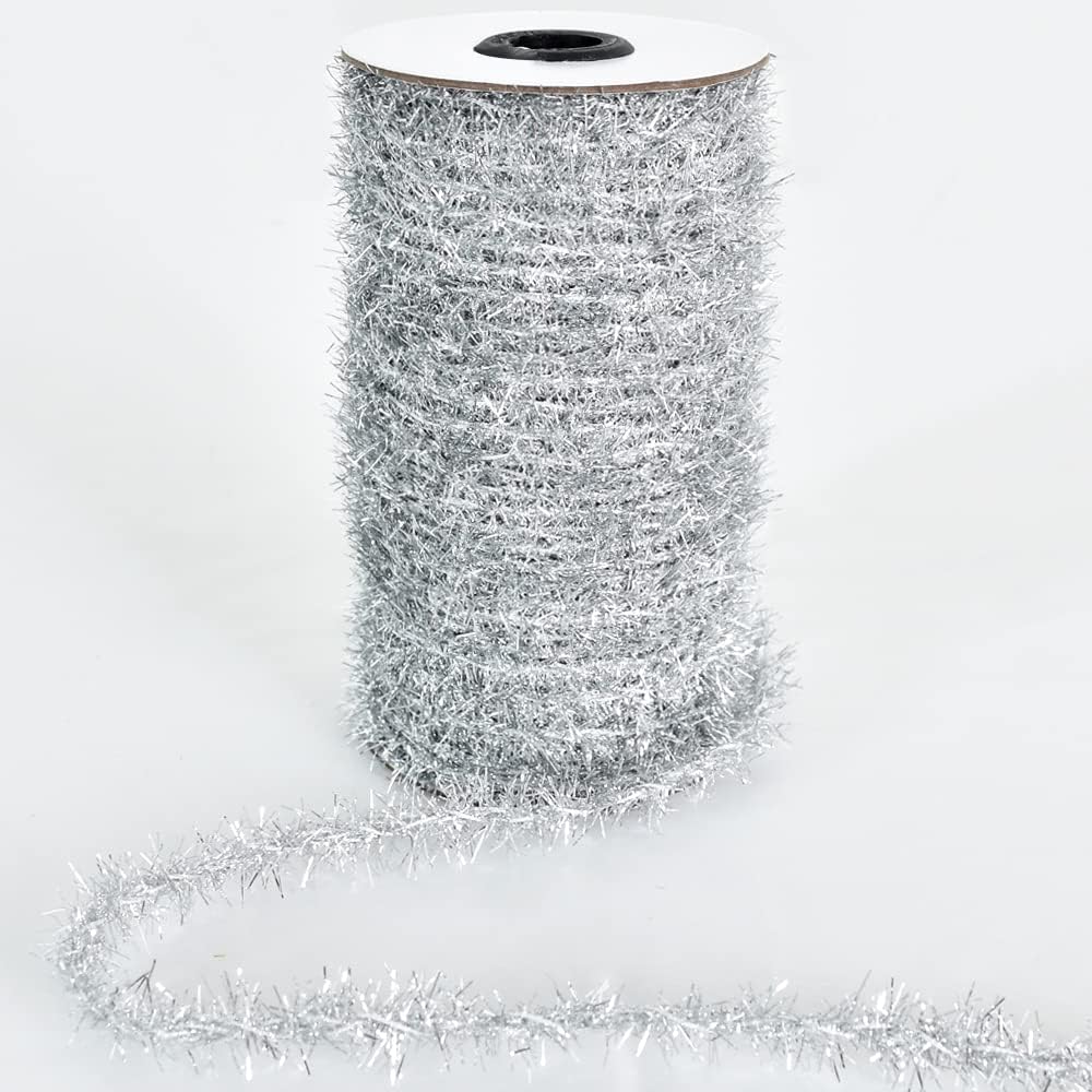 Amazon.com: 36 Yards 3 Colors Christmas Tinsel Wire Garland Thin ...