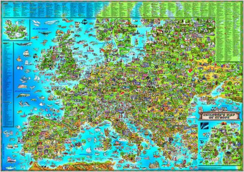 Buy Children's Map Europe Book Online at Low Prices in India | Children ...