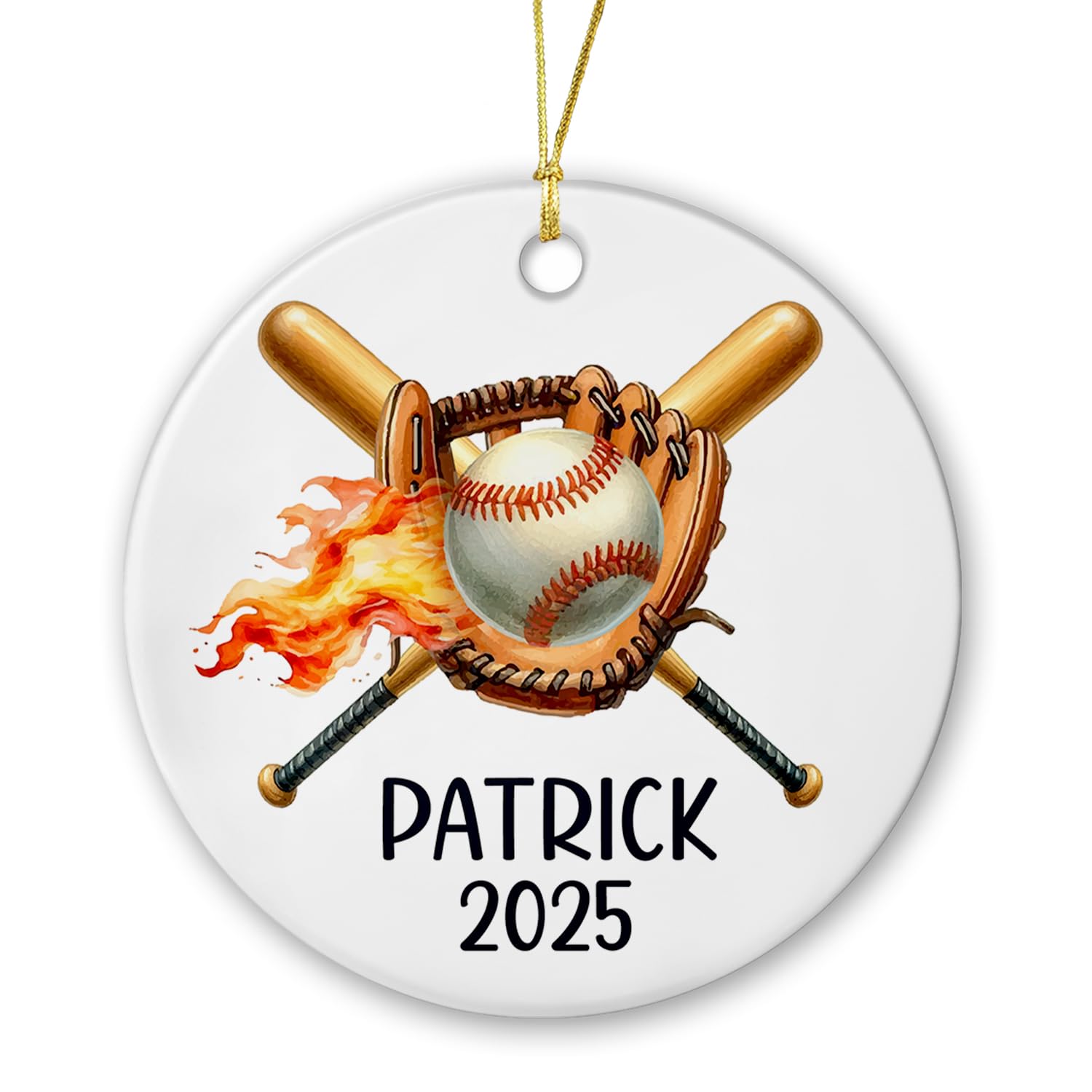 Amazon.com: Baseball Player Keepsake Ceramic Ornament Gifts for ...