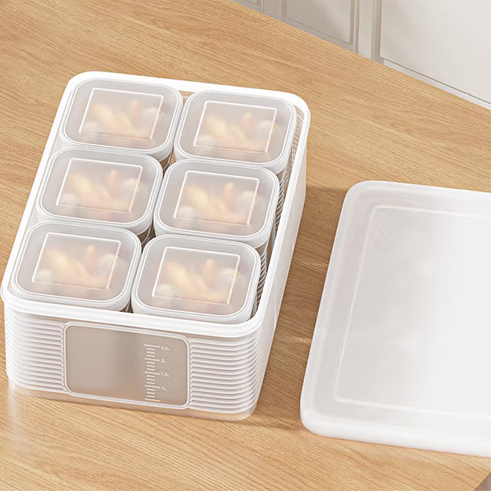 380mL Soup Freezer Molds Food Freezing Container 6 Pcs,1.5 cup Soup ...