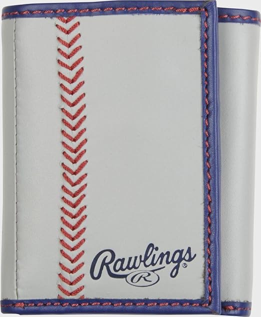 Amazon.com: Rawlings "Pop Baseball Stitch Tri-Fold Leather Wallet ...