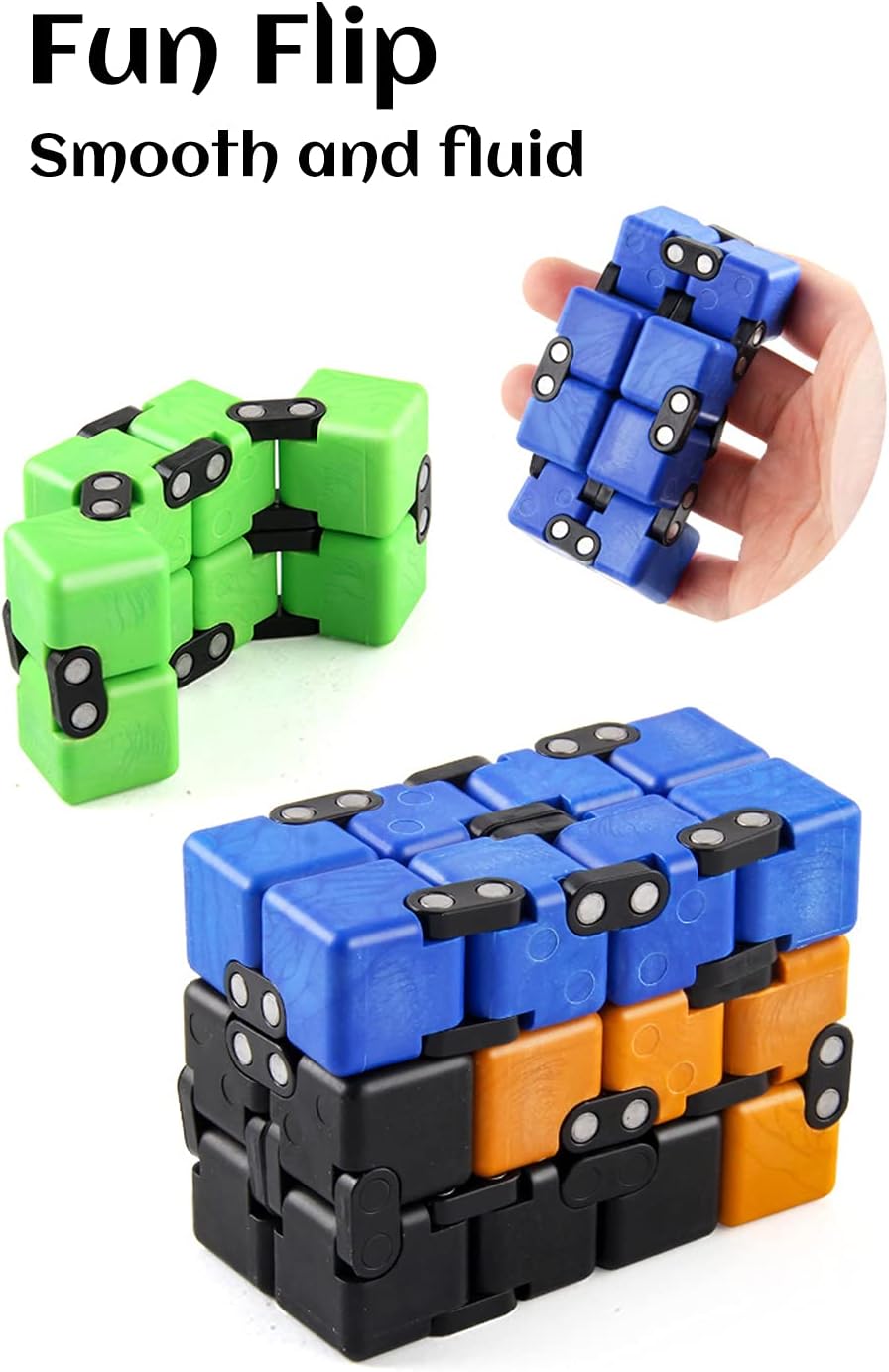 ZoneYan Fidget Toys Infinity Cube, Fidget Cube Toy Set, Mini Fidget ...