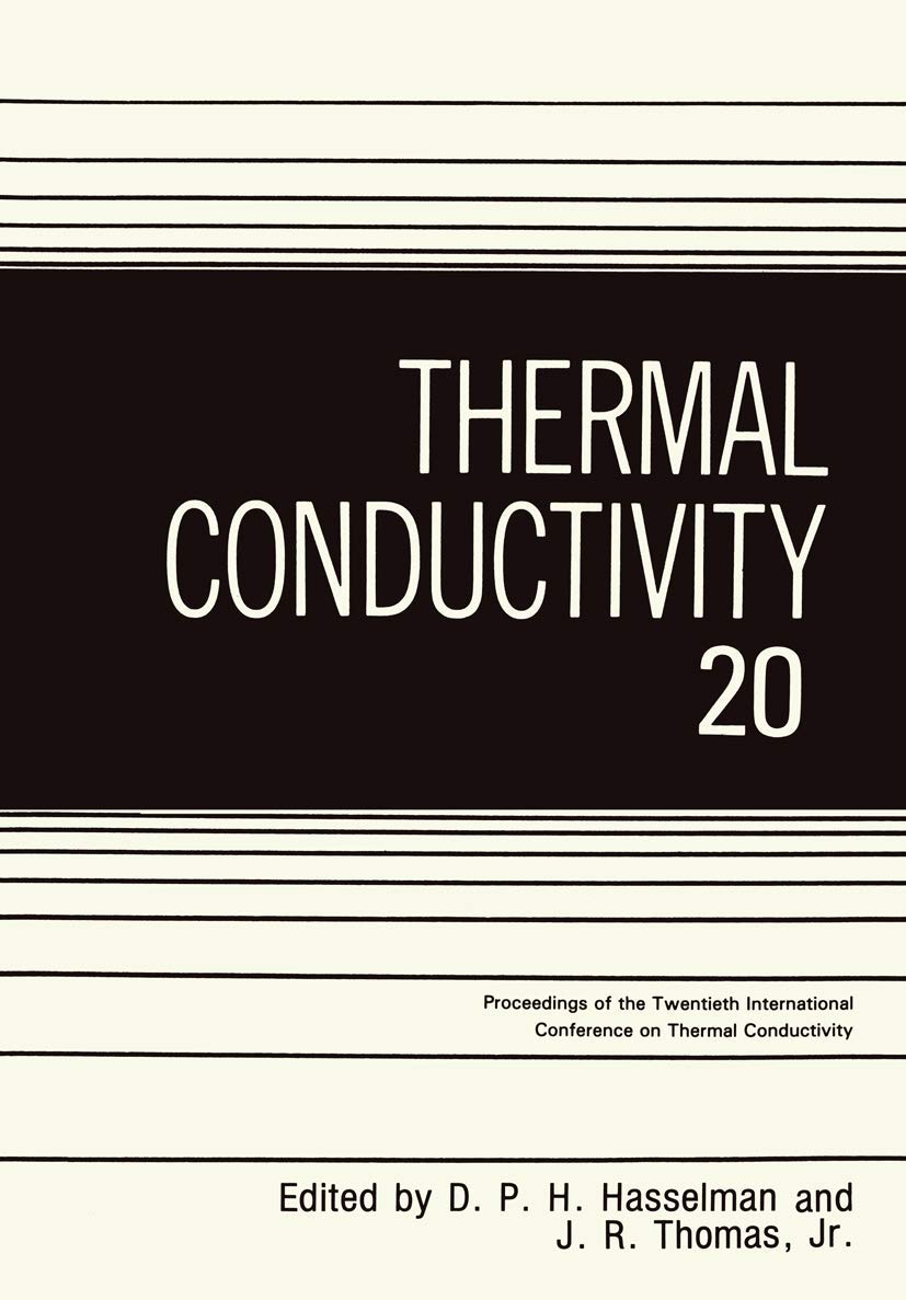 Amazon.com: Thermal Conductivity 20: 9781461280699: Thomas Jr., Thomas ...