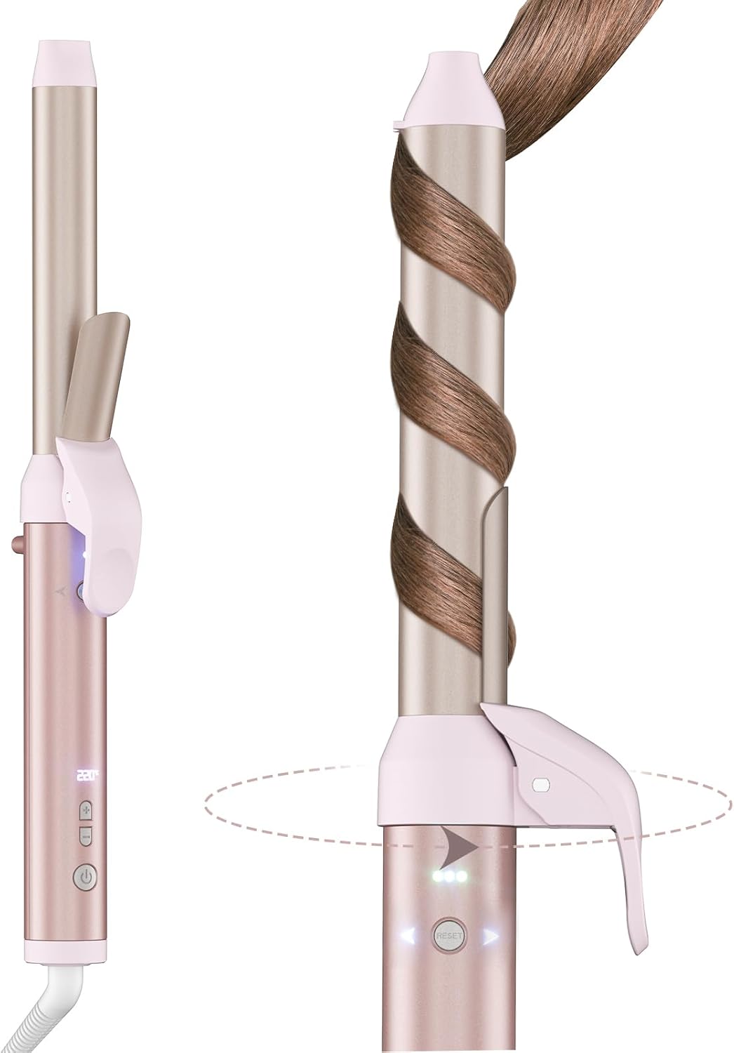 Amazon.com: Rotating Curling Iron, 1 1/4 inch Automatic Curling Iron ...