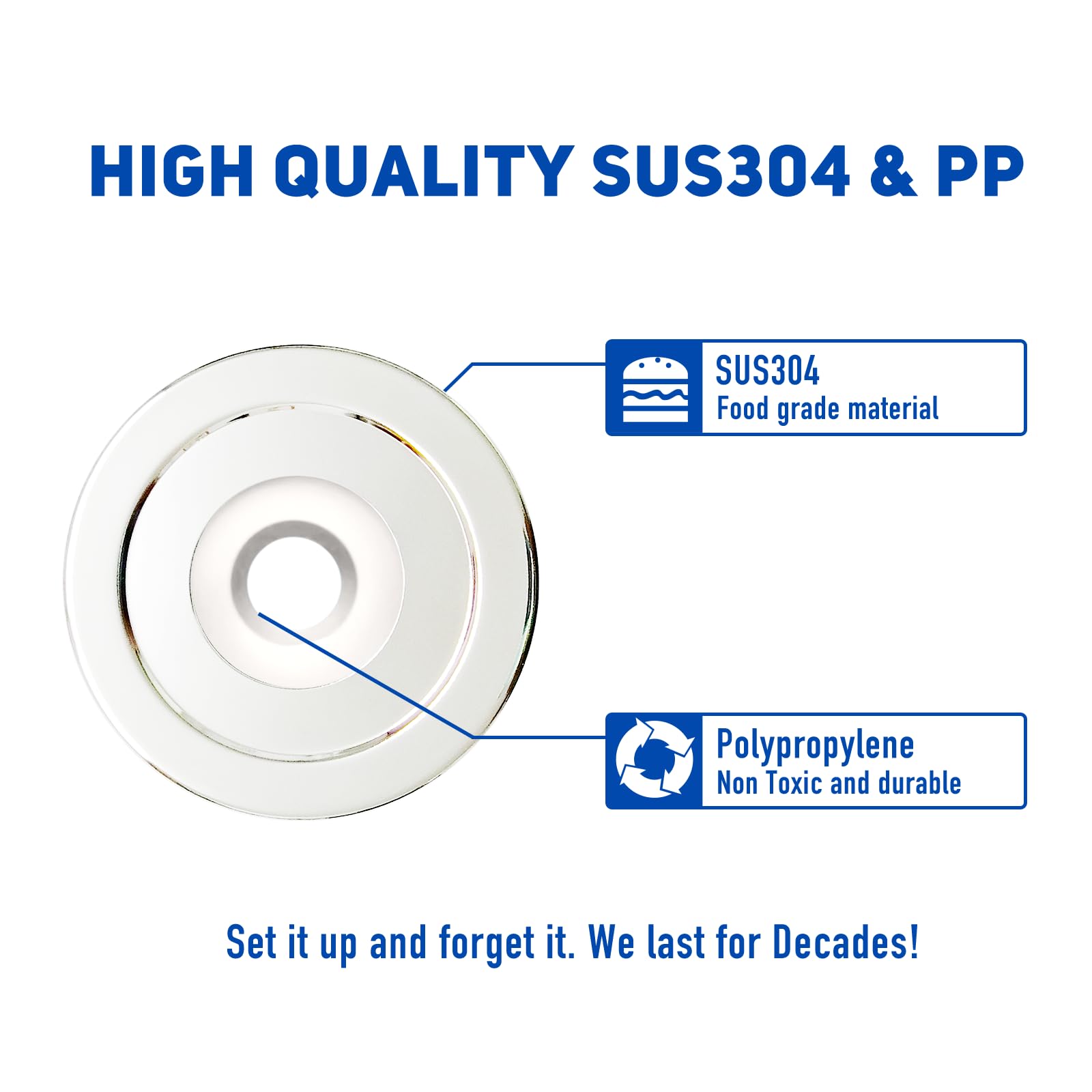 Snapklik.com : Welvzen 1/4" Spacer For Tub Spout, Flange Trim Ring For ...