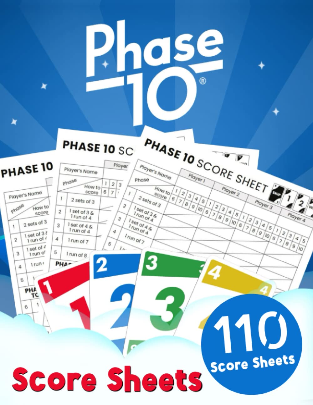 Phase 10 Score Sheets 8 5 X 11 Inches Phase | Desertcart GB