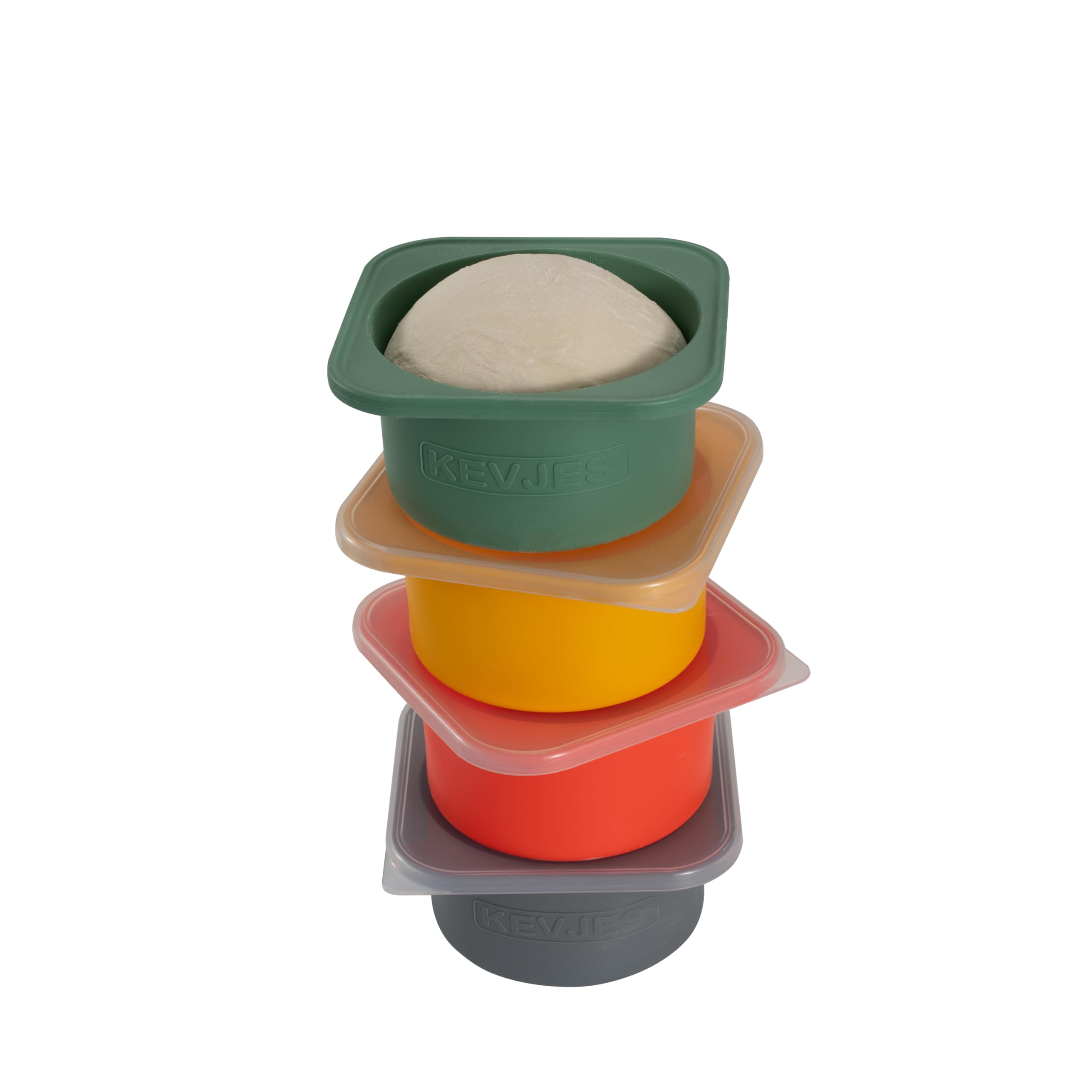 Amazon.com: KEVJES PLUS 1000ml Pizza Dough Proofing Containers for DIY ...