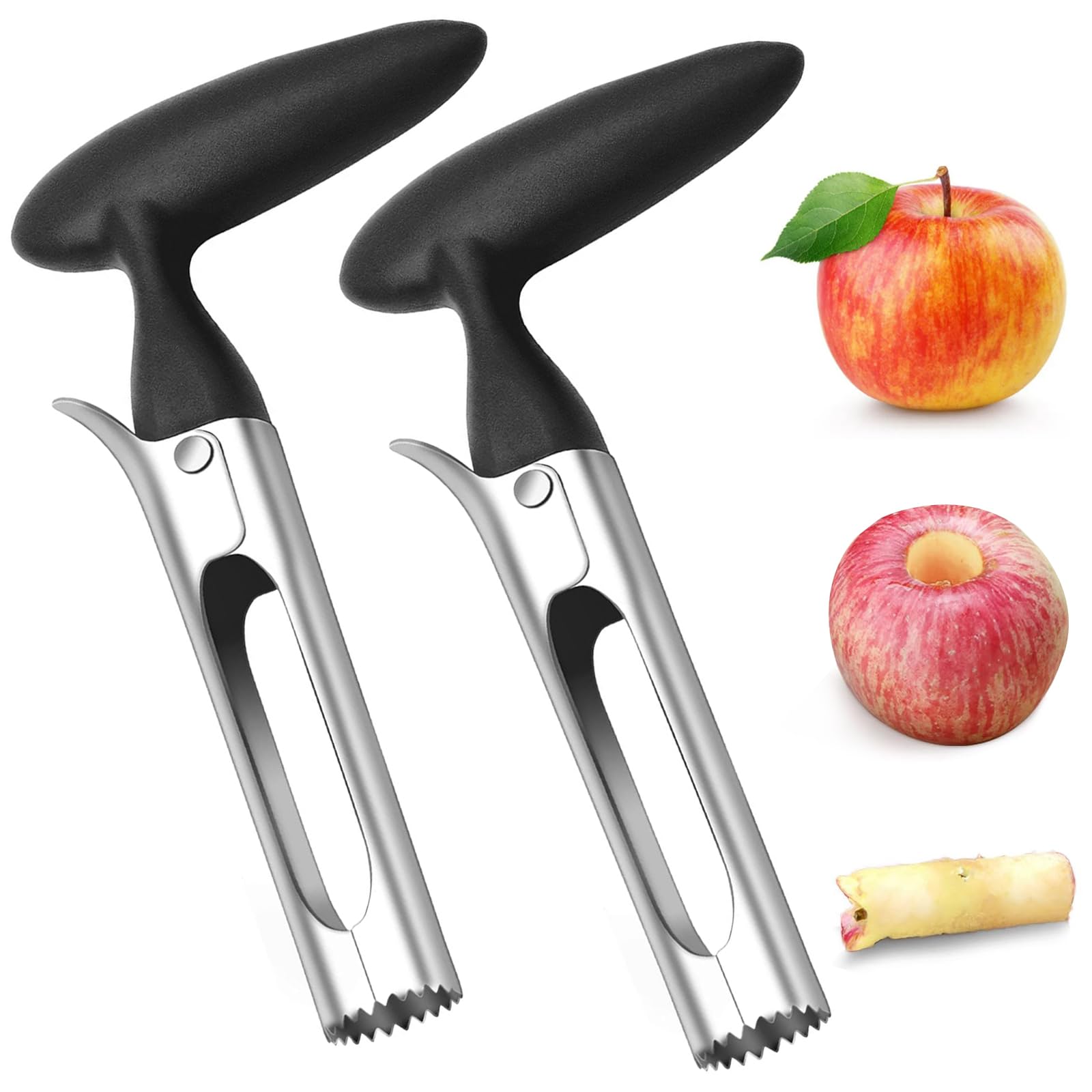 Diompirux 2 Stücke Premium Apfelentkerner Set, Edelstahlklinge in ...