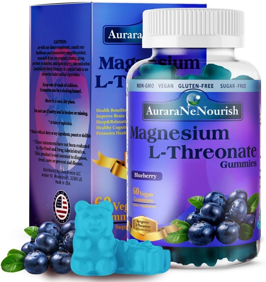 Amazon.com: Magceutics Magtein Gummies - Magnesium L-Threonate Gummies ...