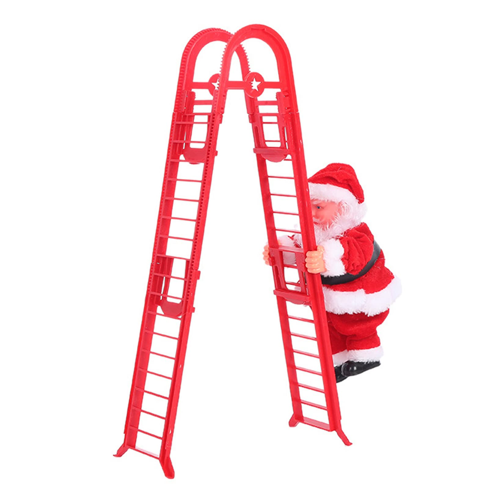 Santa Claus Climbing Ladder Somersault Battery Operated Electric Climb ...