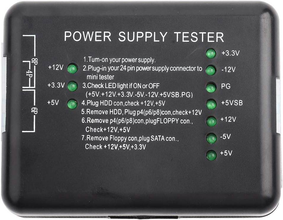 Amazon.com: Computer PC Power Supply Tester ATX Power Supply Testing ...