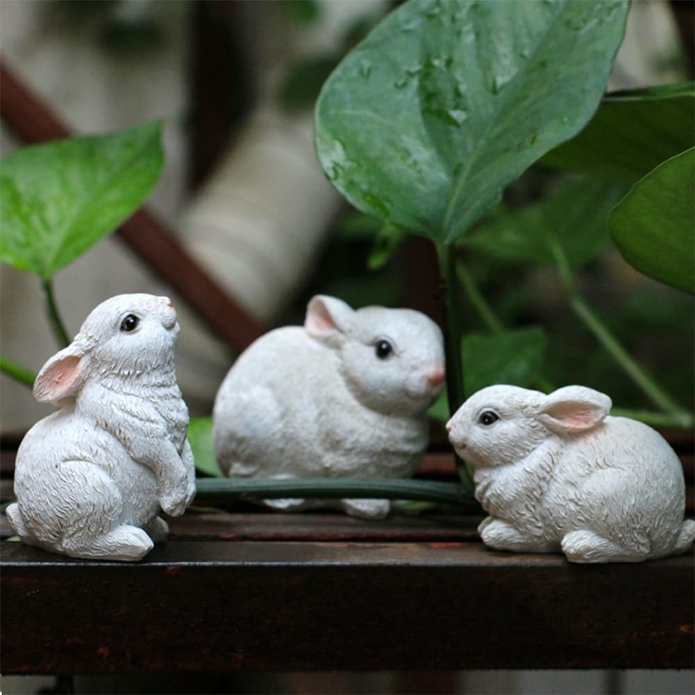 Snapklik.com : Bunny Decor Yard Decorations Outdoor, Set Of 3 Resin ...