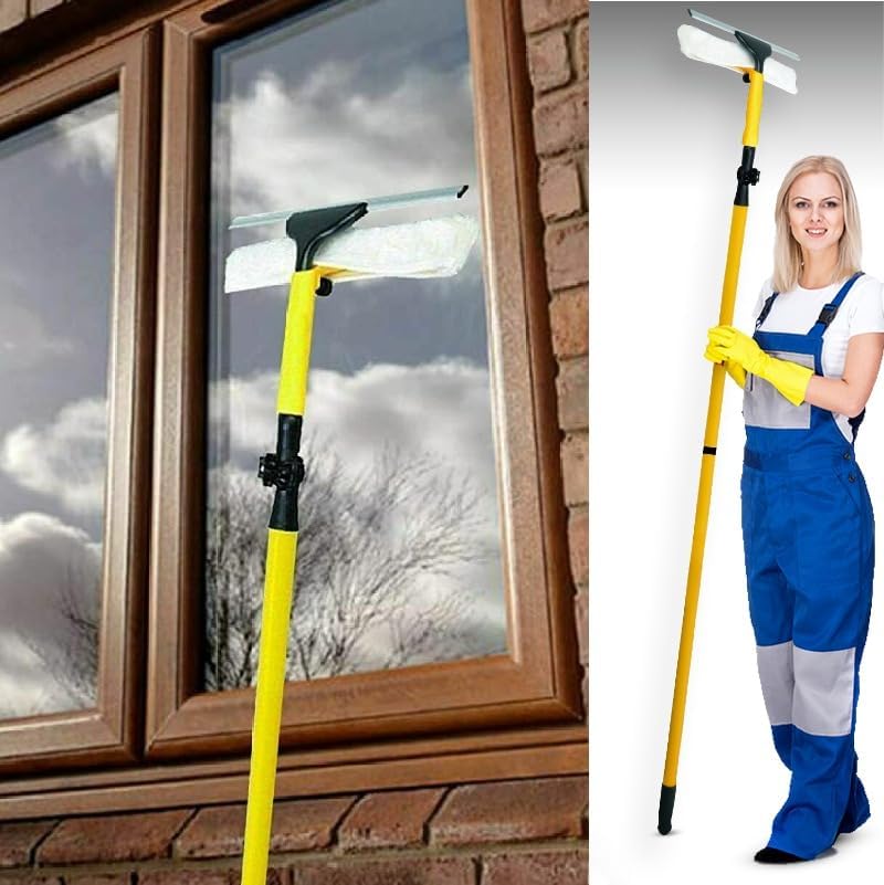 Bigbro® Premium Telescopic Window Glass Cleaner Kit - 3.5M Extendable ...