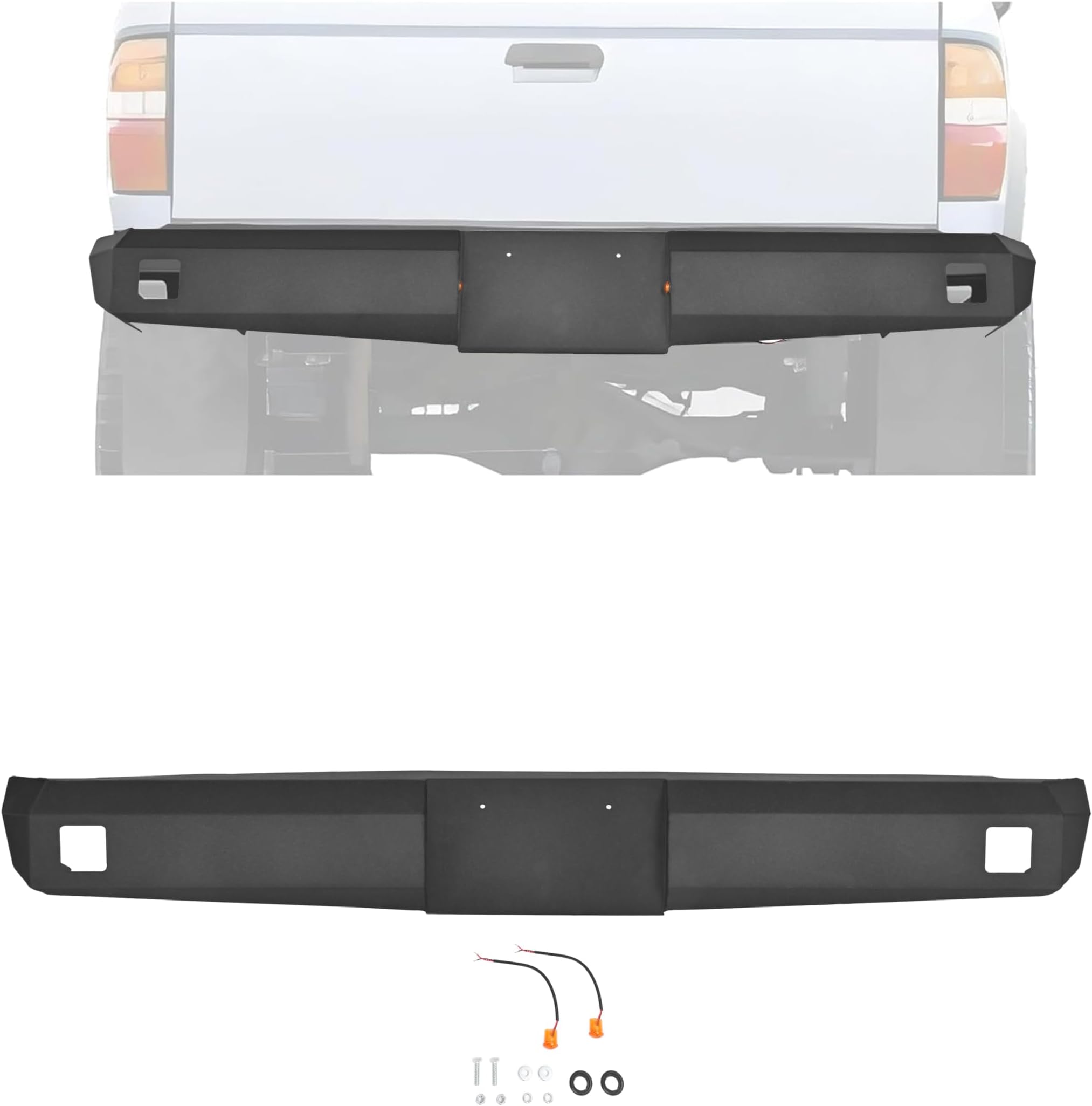 Amazon.com: KUAFU Front Bumper Compatible with 1995-2004 Toyota Tacoma ...